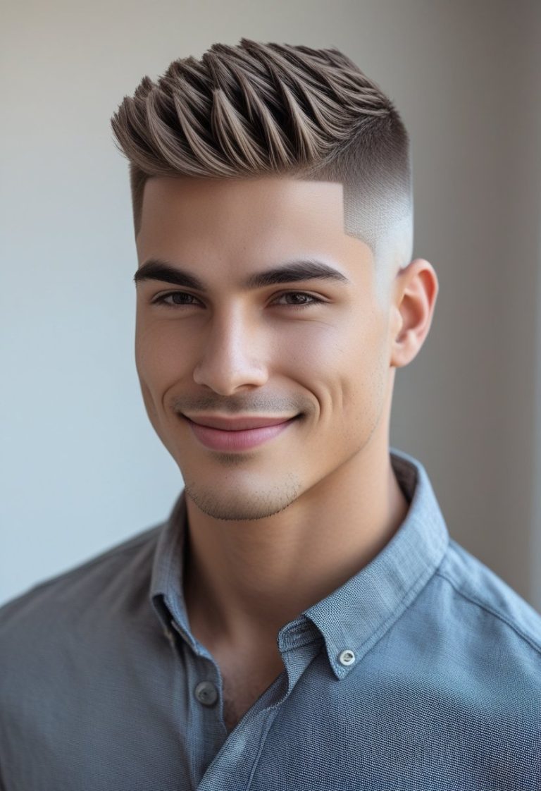 Modern Low Fade Haircut | Textured Top Men’s Grooming Trend - Burst Fade