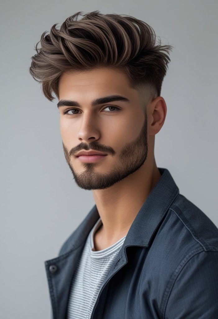 Fresh Textured Hairstyle Ideas for Men's Grooming - Burst Fade