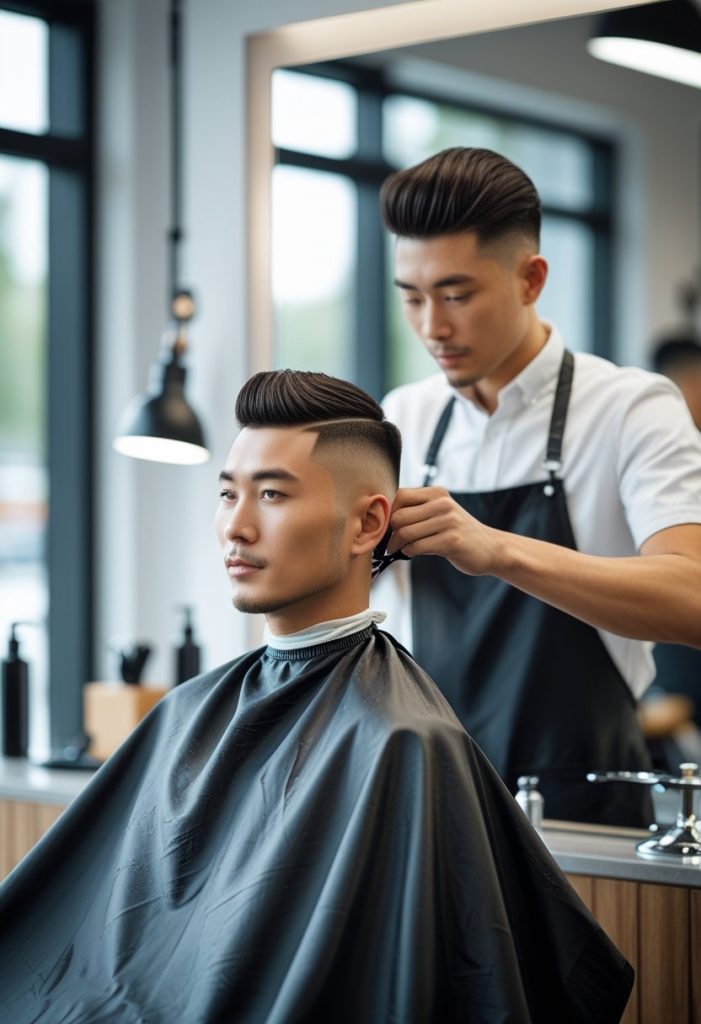 Stylish Men’s Haircuts & Modern Asian Hairstyles Trends - Burst Fade