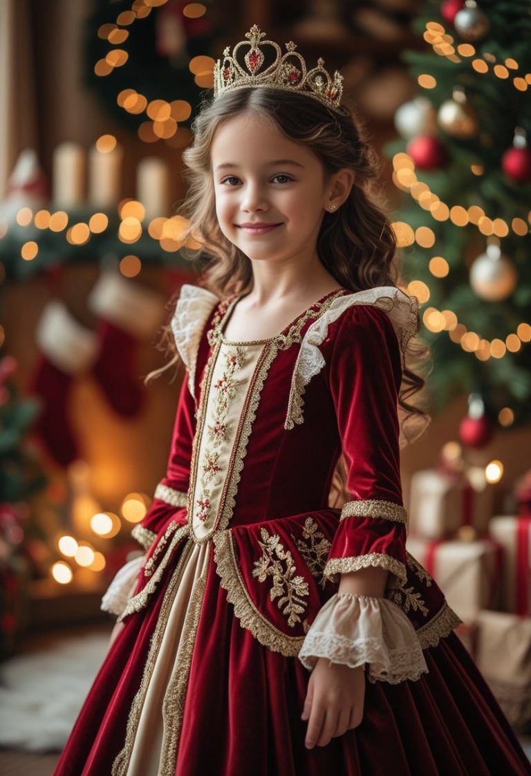 Elegant Emerald Christmas Princess Dress for Holiday - Burst Fade